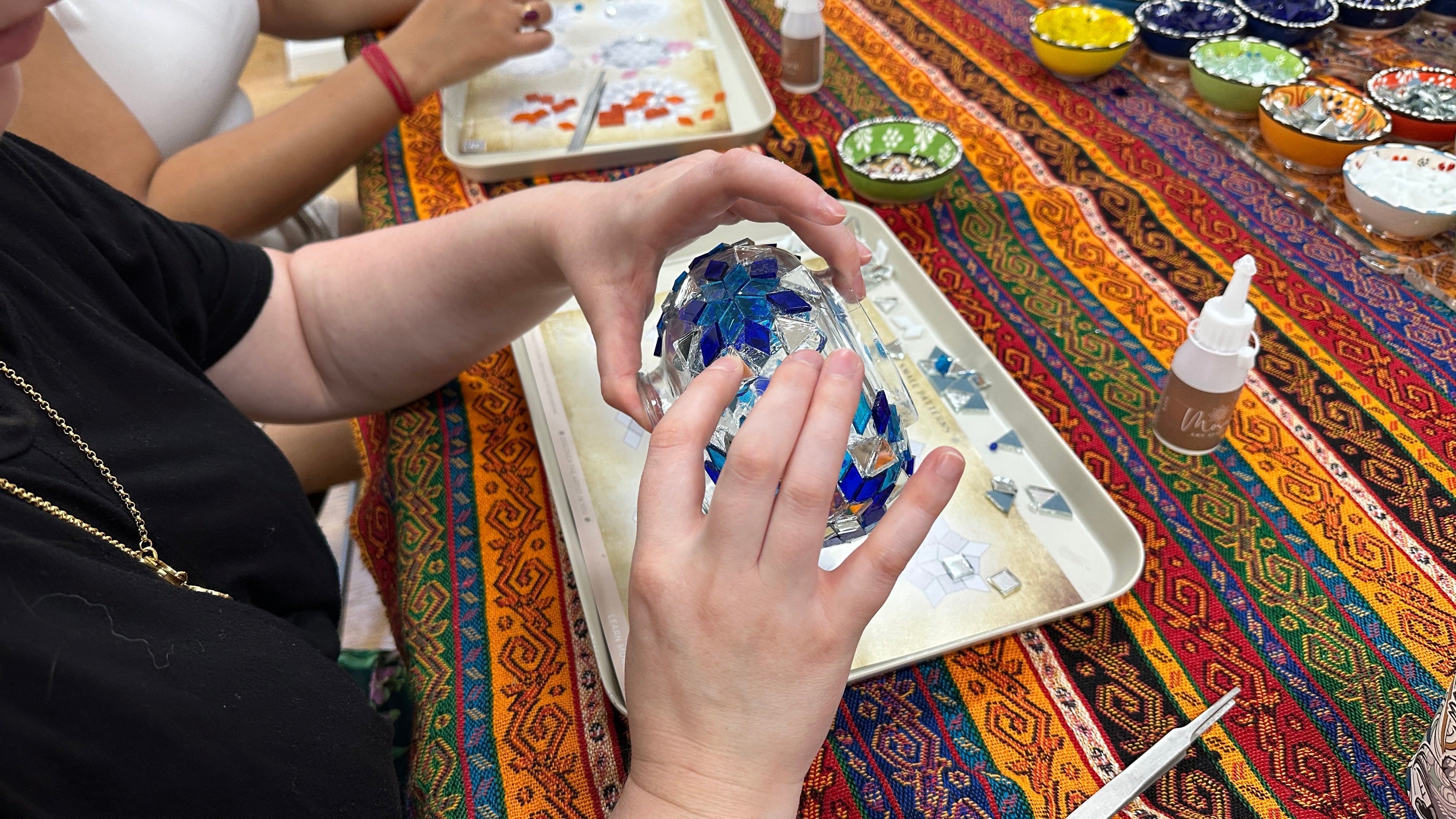 Find Your Zen in Colour | Turkish Lamp Mosaic Workshops for Relaxation – Mosaic Art Studio Montreal